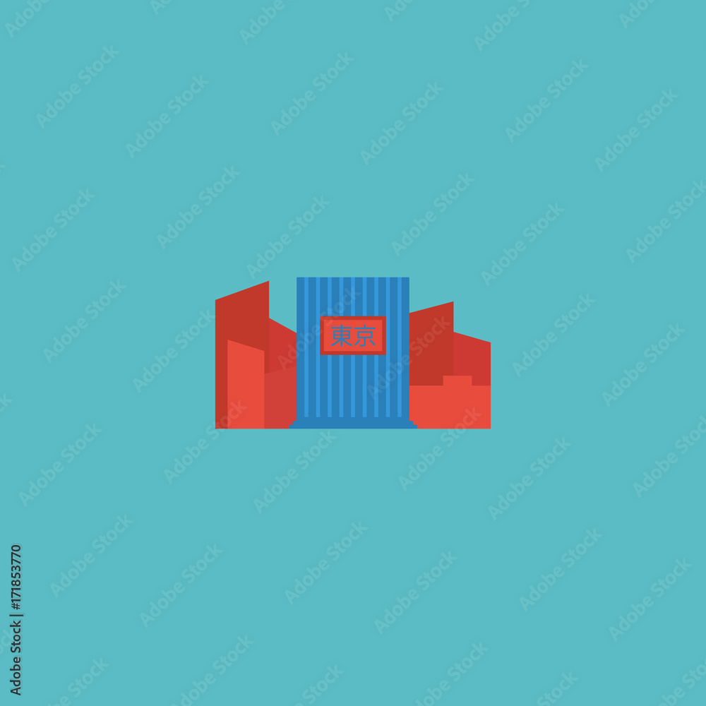 Flat Icon Shibuya Element. Vector Illustration Of Flat Icon Japan ...