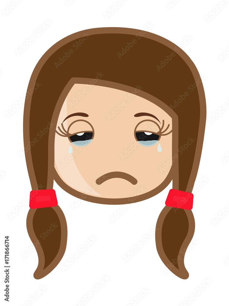 Sad Girl Face Clip Art