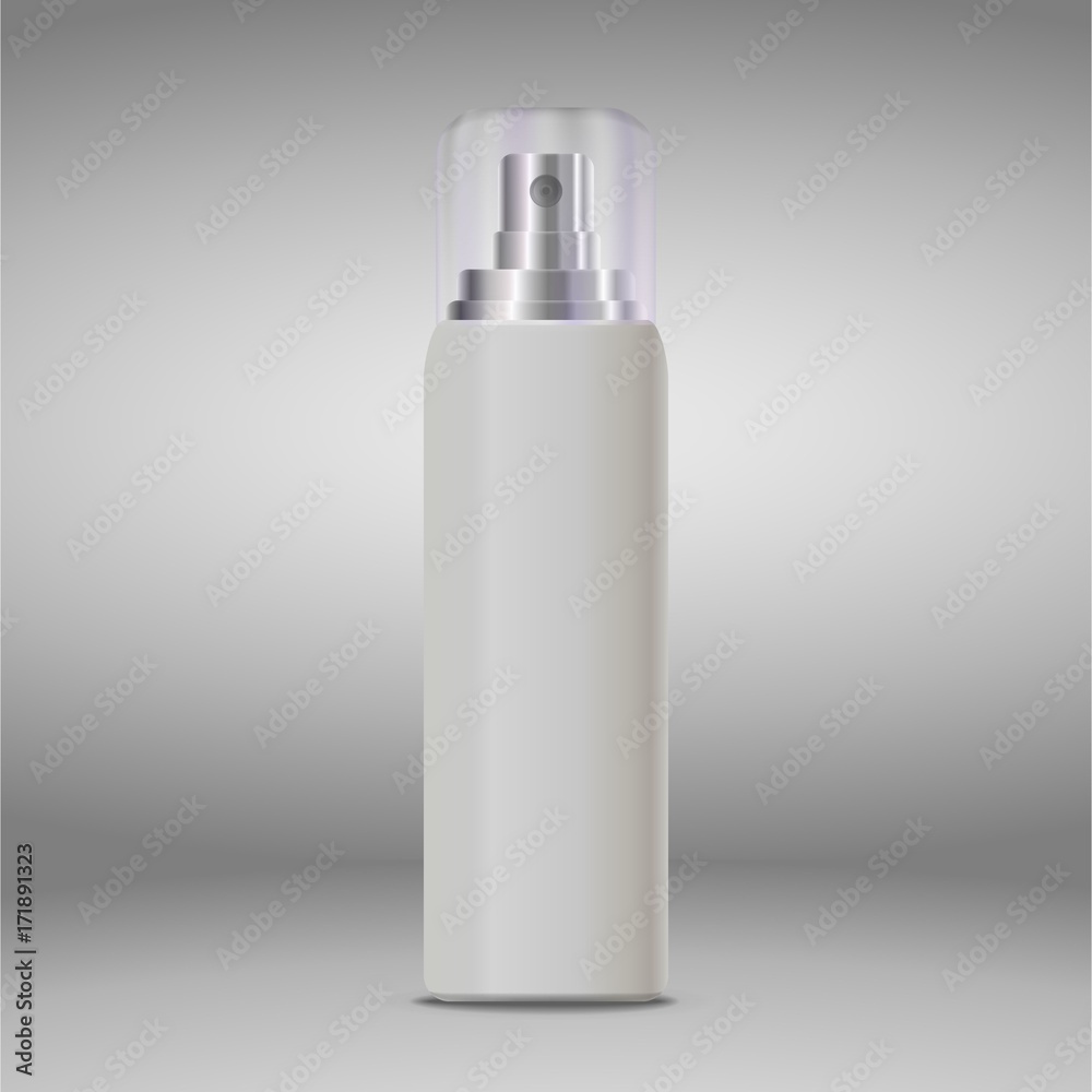 cosmetic ads, spray bottl. Template for design poster, placard ...
