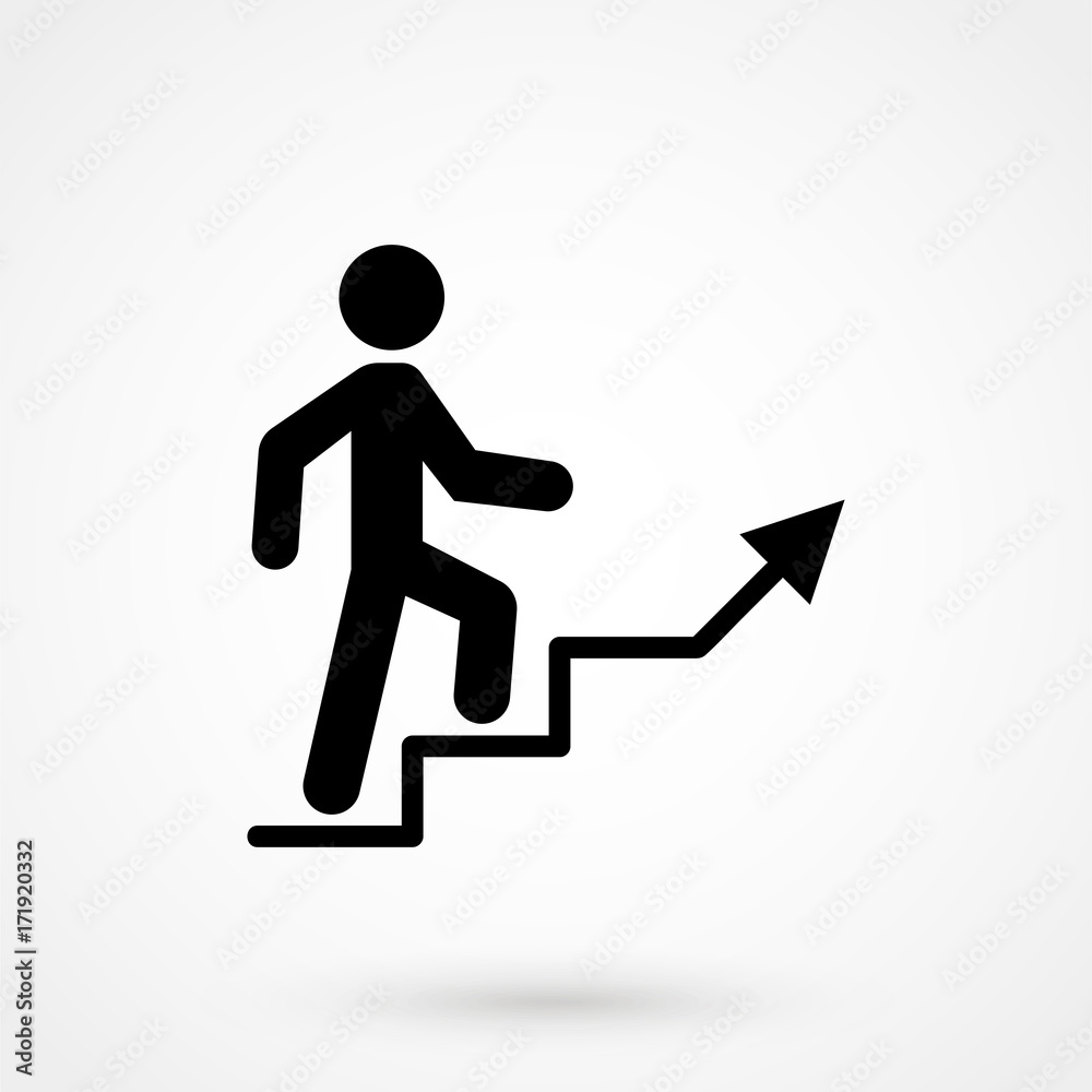 Career ladder vector icon Stock Vector | Adobe Stock Career ladder vector icon Stock Vector | Adobe Stock