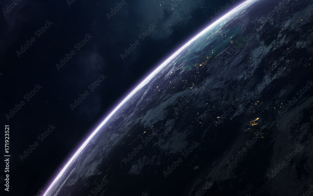 Earth. Science fiction space wallpaper, incredibly beautiful planets ...