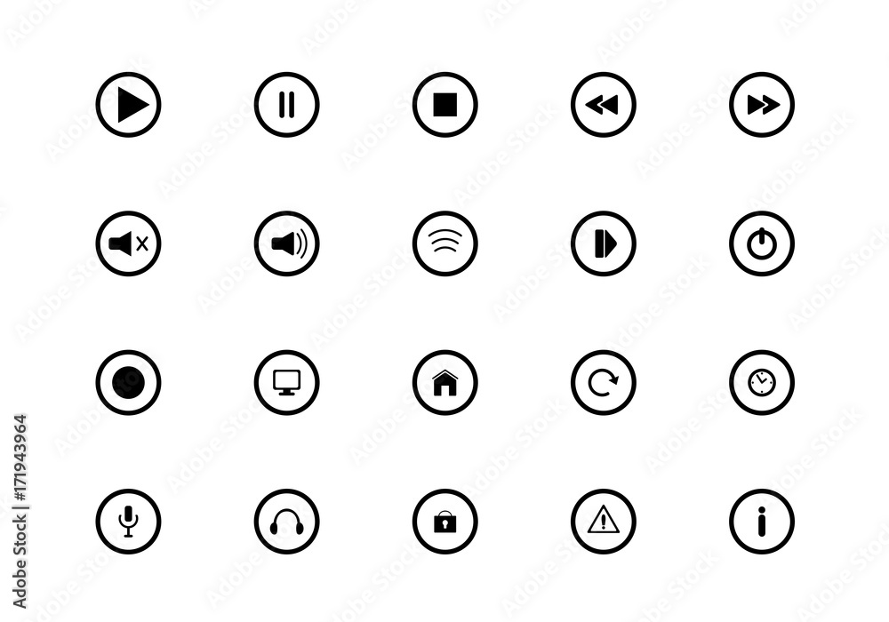 Computer icon vector. PC icon set vector. Software symbol collection ...