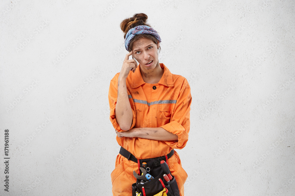 People, job, renovation, repair and maintenance concept. Picture of ...