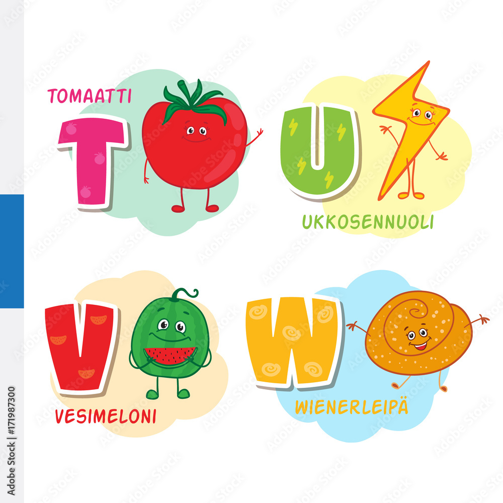 Finnish Alphabet Characters