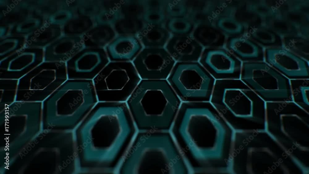 Seamlessly loopable animation of the graphene structure. Stock Video ...