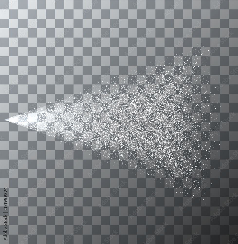 Vector modern spray effect on transparent background Stock Vector ...