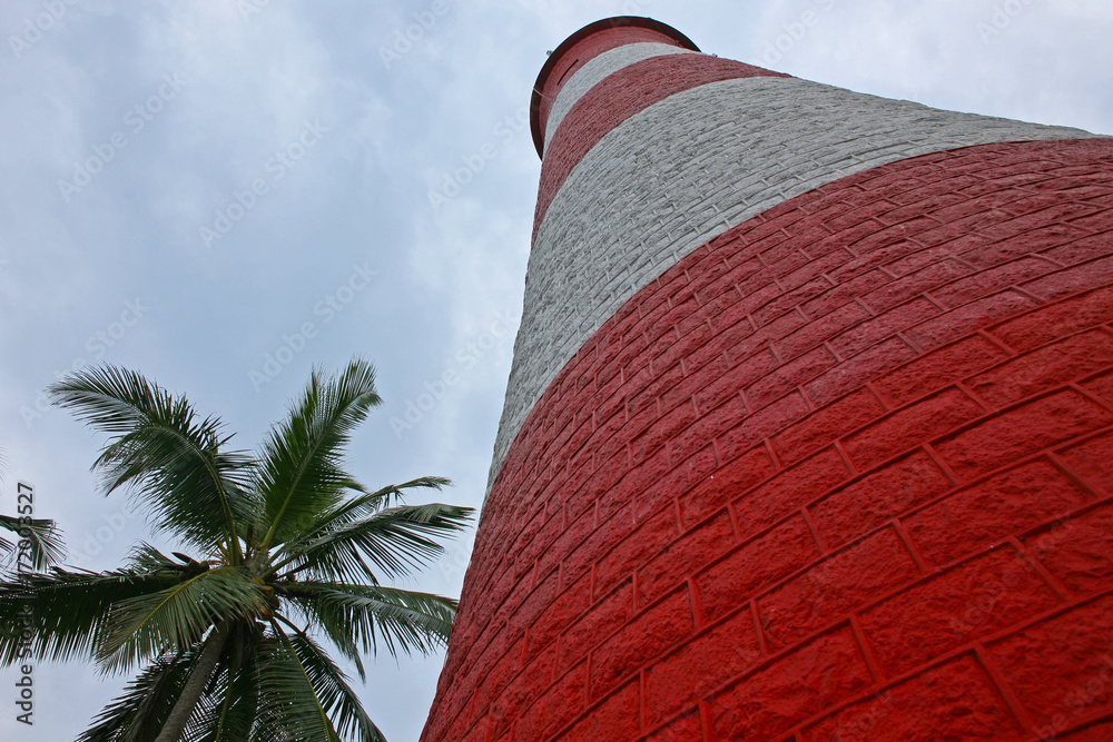 Vizhinjam Lighthouse in Kovalam Beach, Trivandrum, Kerala, Southern ...