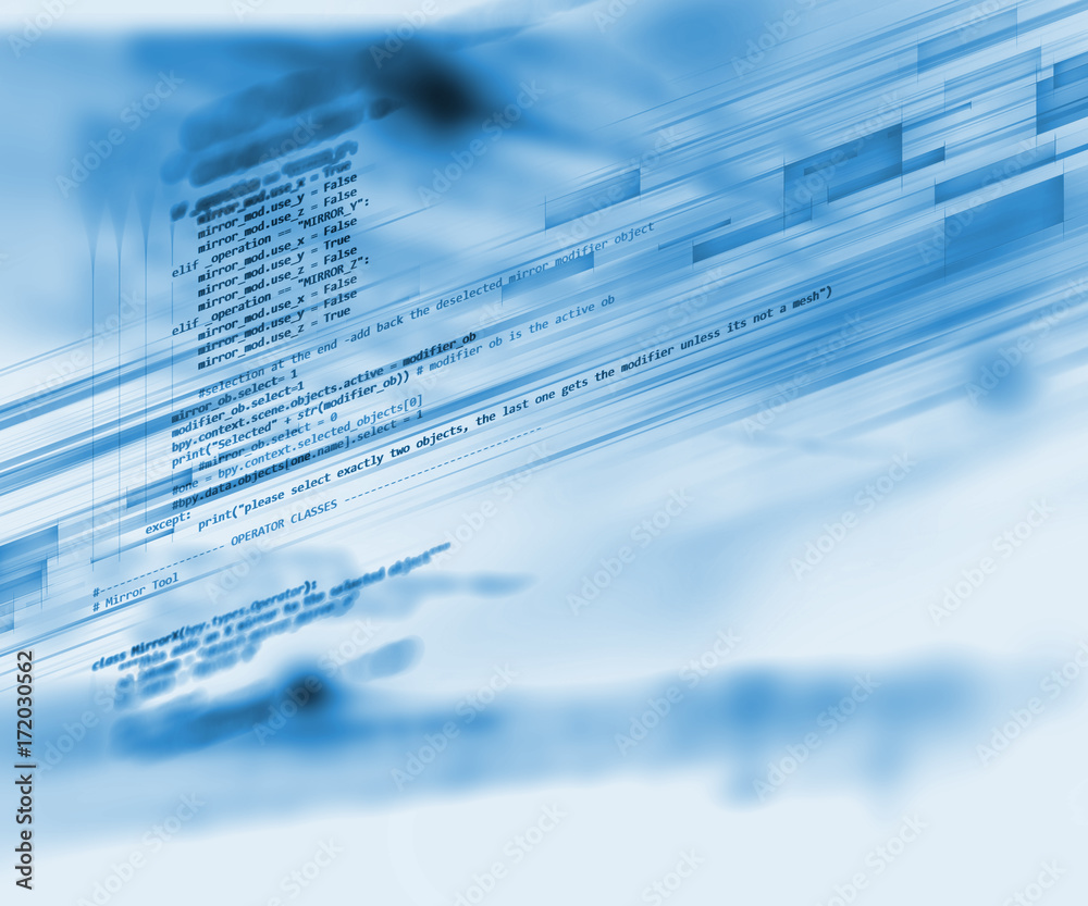 Programming code abstract technology background of software developer ...
