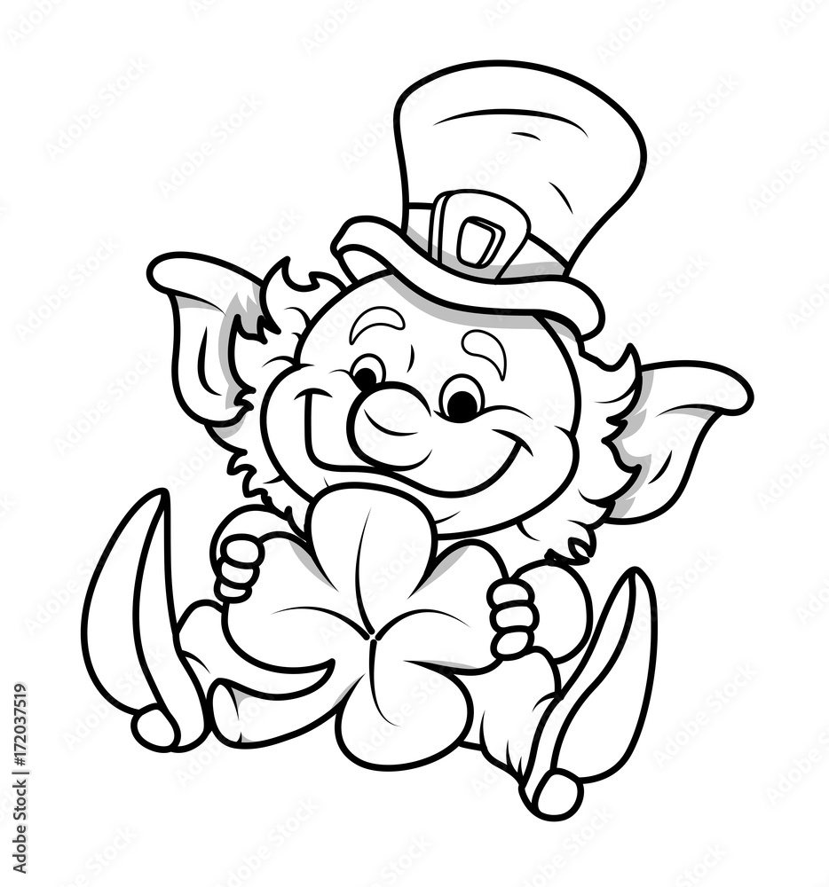 Shamrock Clip Art Black And White