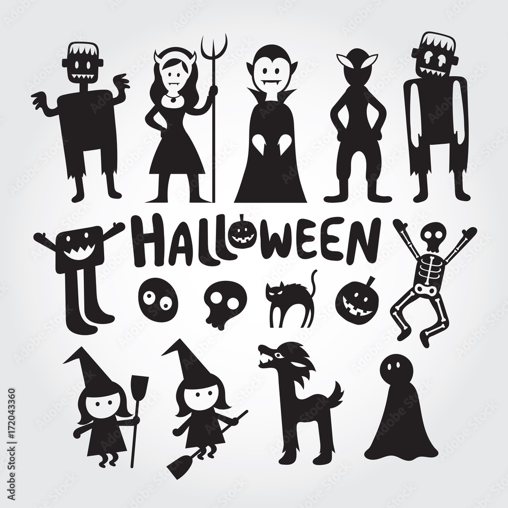 Halloween Monster Silhouette