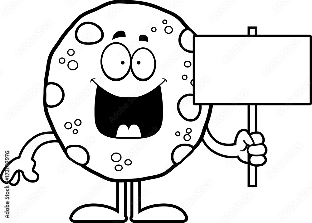 Cartoon Cookie Sign Stock Vector | Adobe Stock