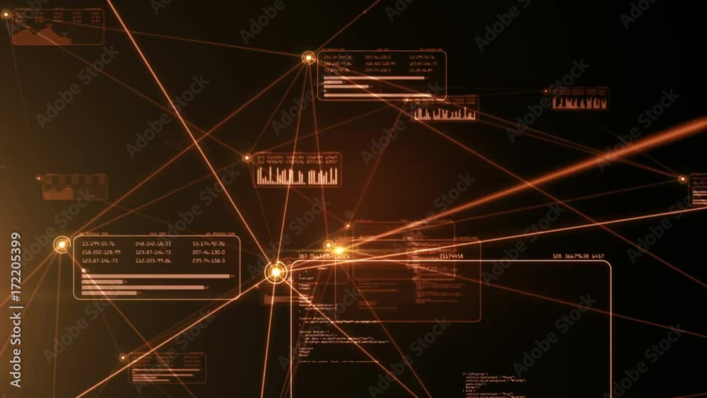 Global Computer Network Software Source Code And Program Data In The Virtual Space Perfect To