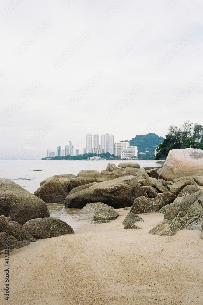 Captured on analog film, Shamrock Beach Villas is a peaceful spot in ...