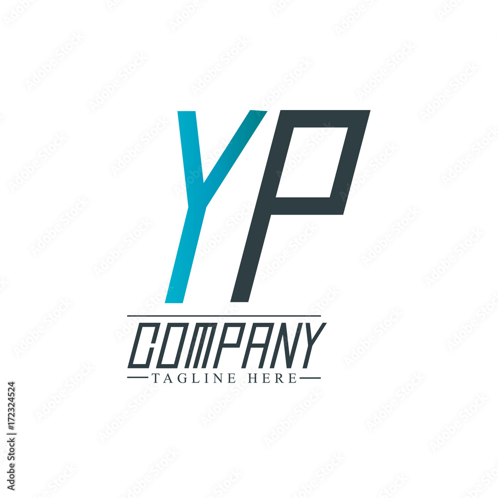 Initial Letter YP Design Logo Template Stock Vector | Adobe Stock
