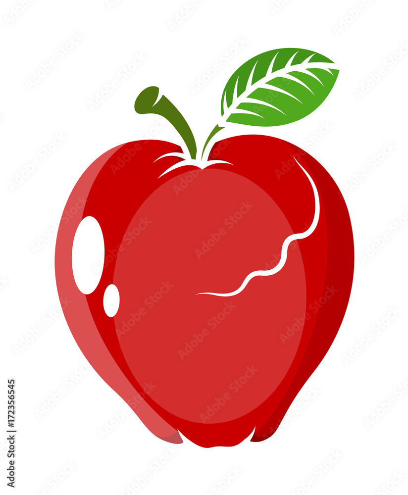 Apple - clip-art vector illustration Stock Vector | Adobe Stock