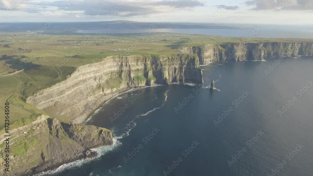 Irish world famous tourist attraction in County Clare. The Cliffs of ...