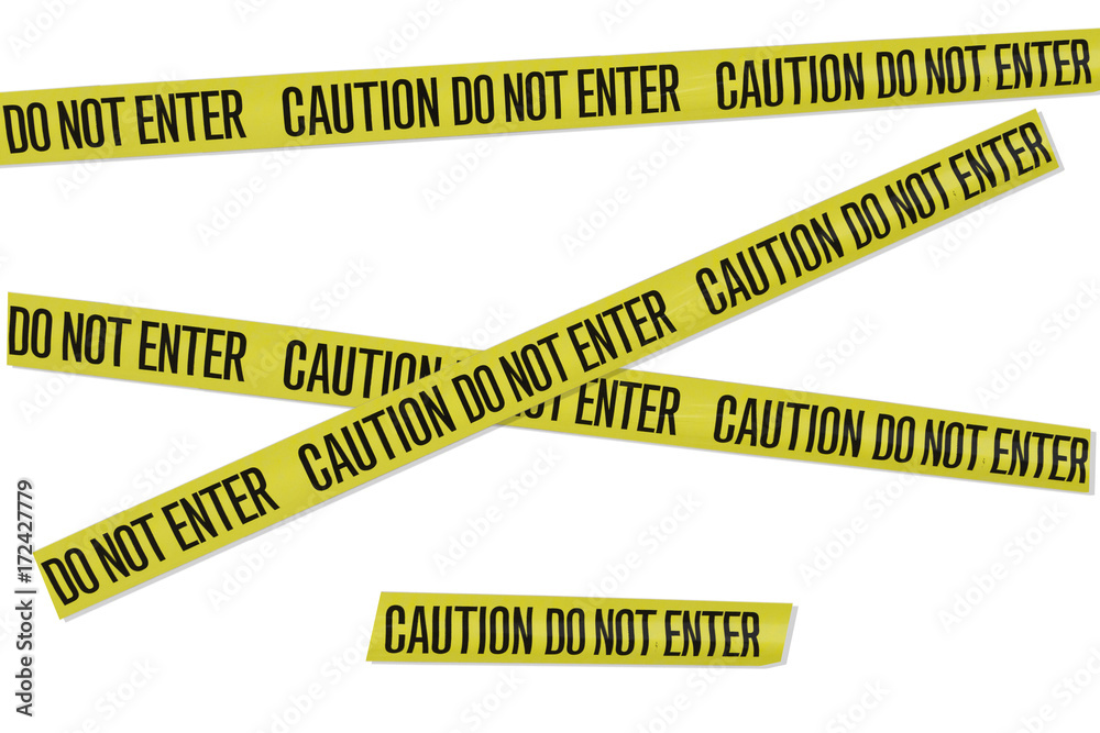 Caution Do Not Enter Tape