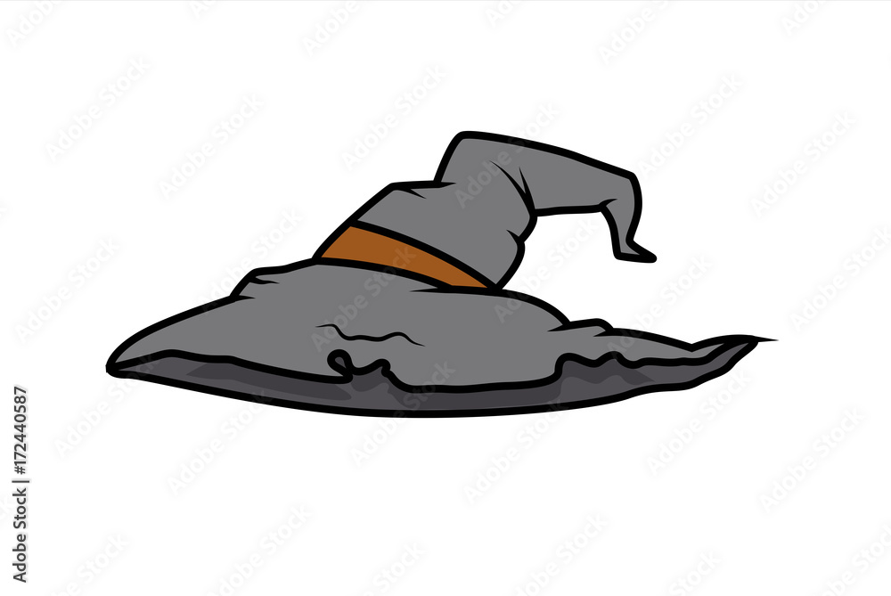 Witch Hat - clip-art vector illustration Stock Vector | Adobe Stock