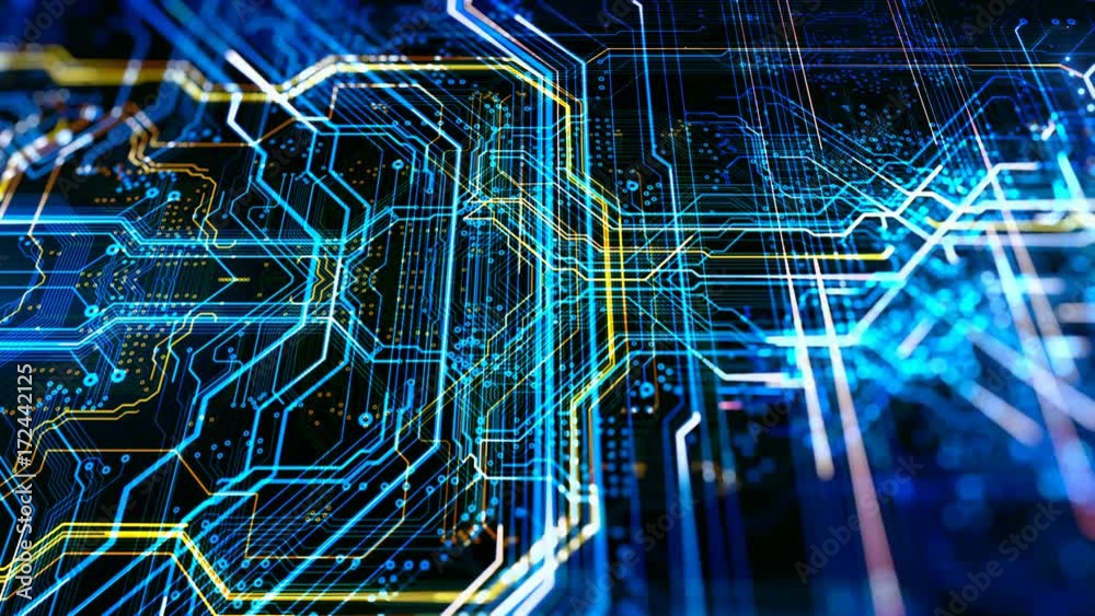 Technology background/Technology background of the abstract computer ...