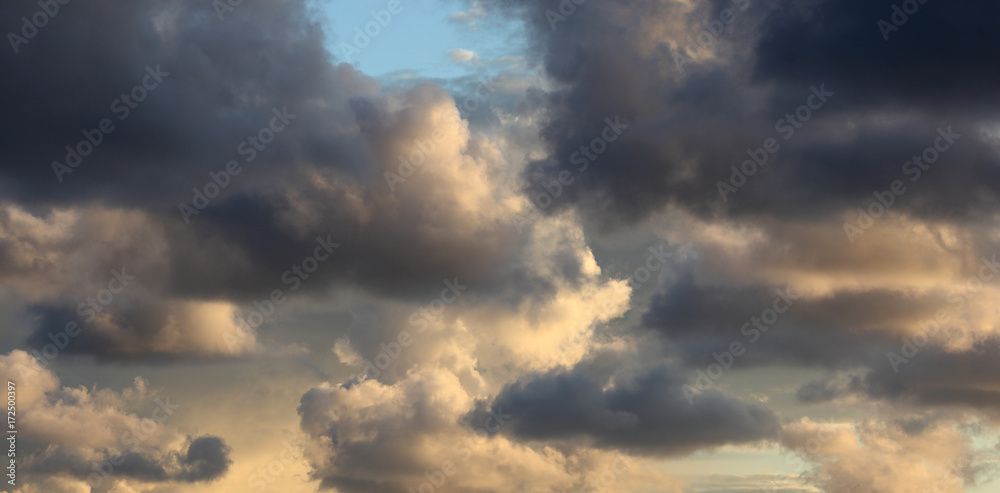 Dramatic sky during dusk Stock Photo | Adobe Stock