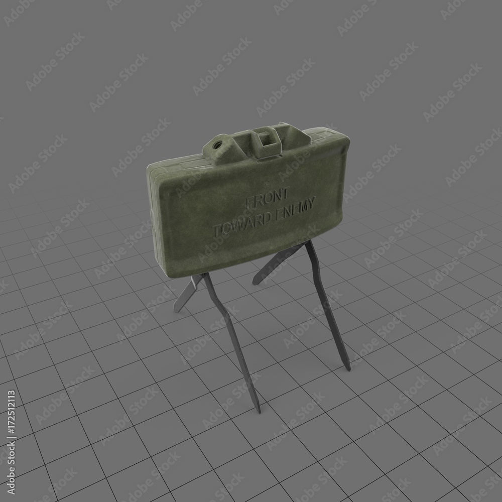 M18 claymore mine Stock 3D asset | Adobe Stock