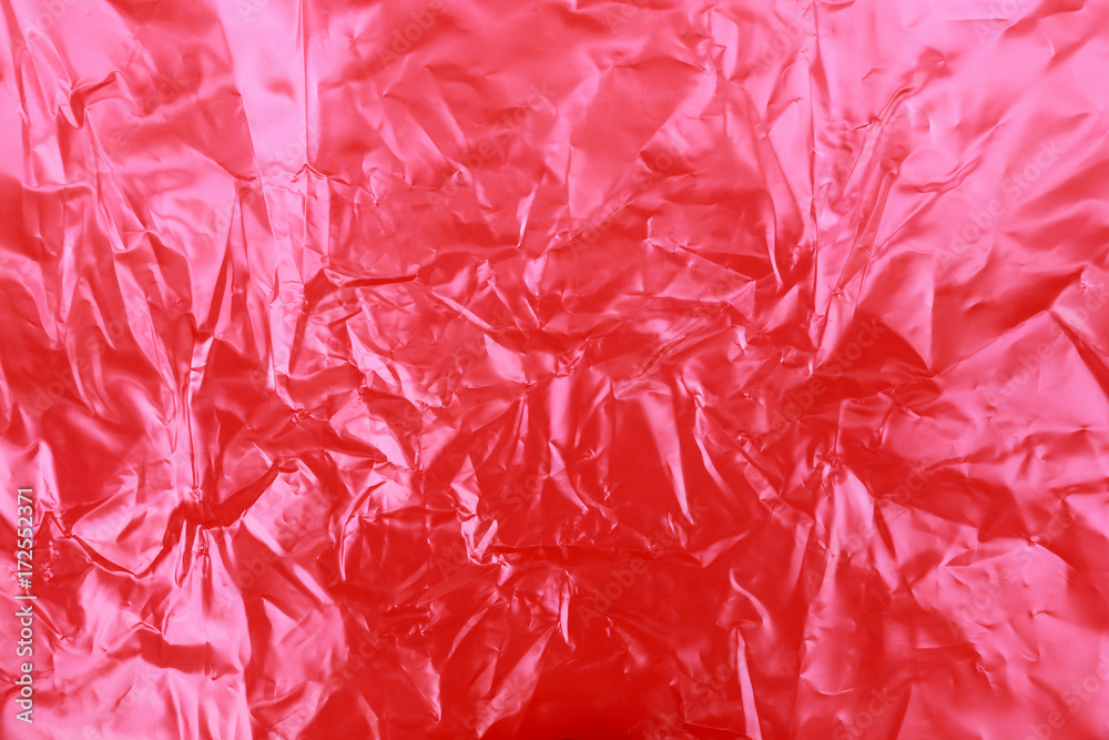 red wrinkled plastic texture background Stock Photo | Adobe Stock