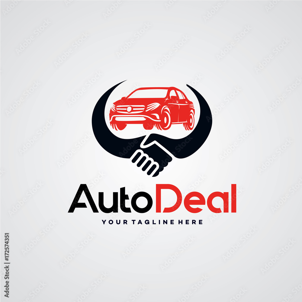 Auto Deal Logo Template Design Vector, Emblem, Design Concept, Creative ...