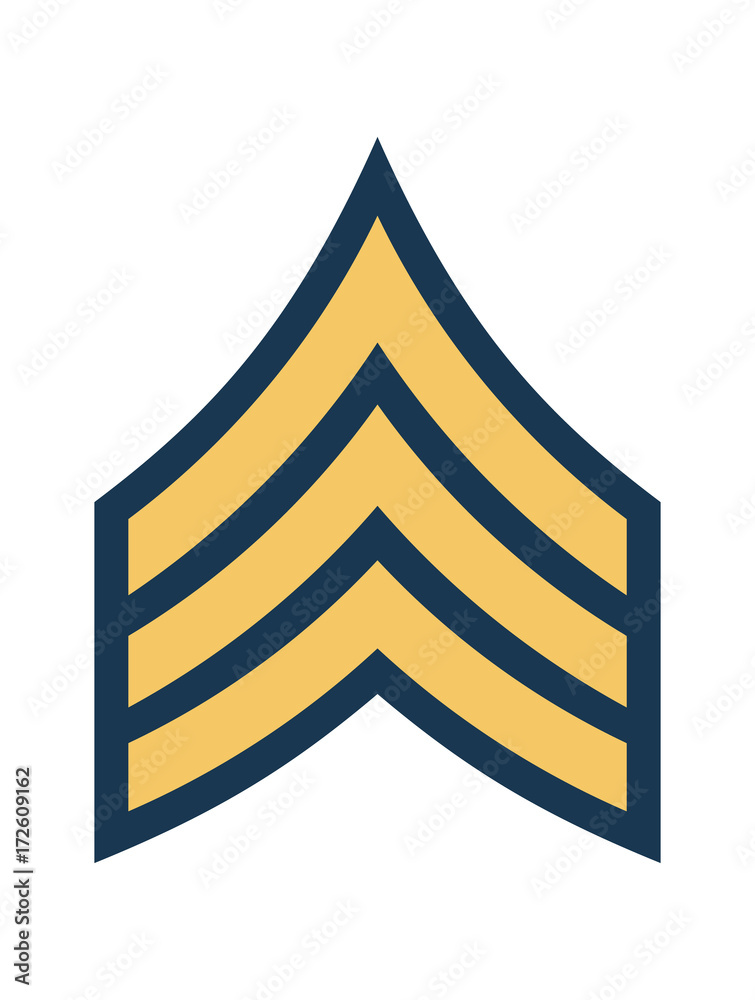 Military Ranks and Insignia. Stripes and Chevrons of Army Stock Vector ...