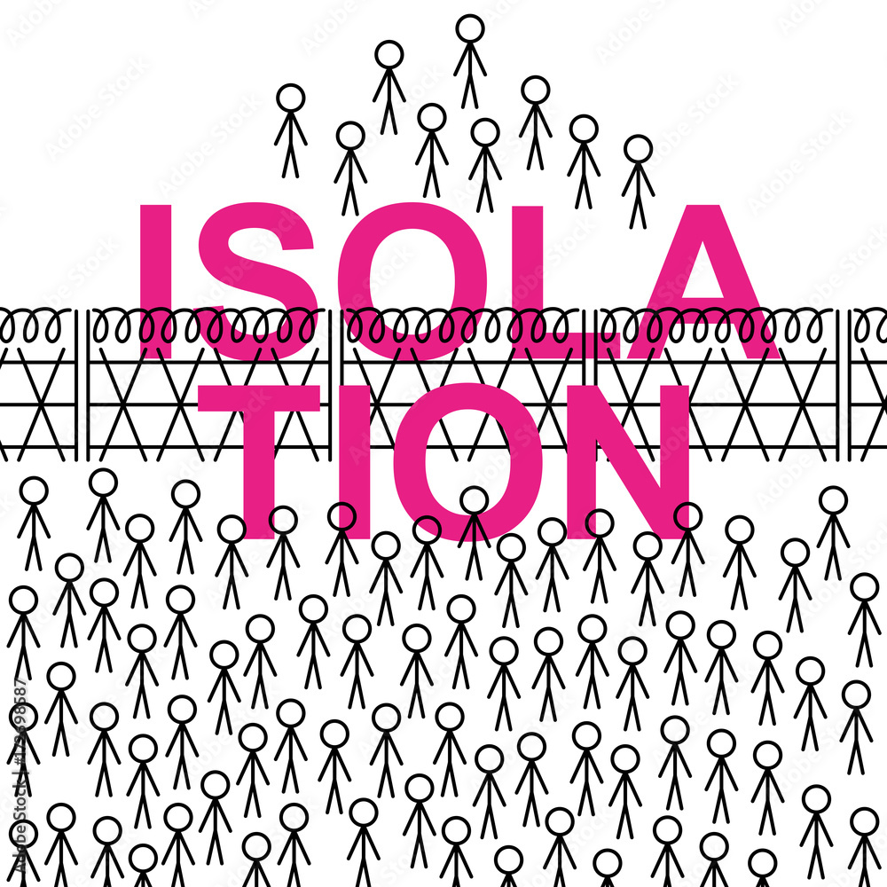 Simple clean conceptional flat line vector illustration of group of ...