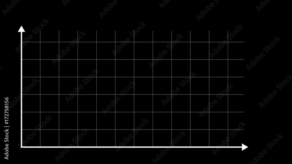 Arrows axis with grid for infographic graph chart. Business concept ...