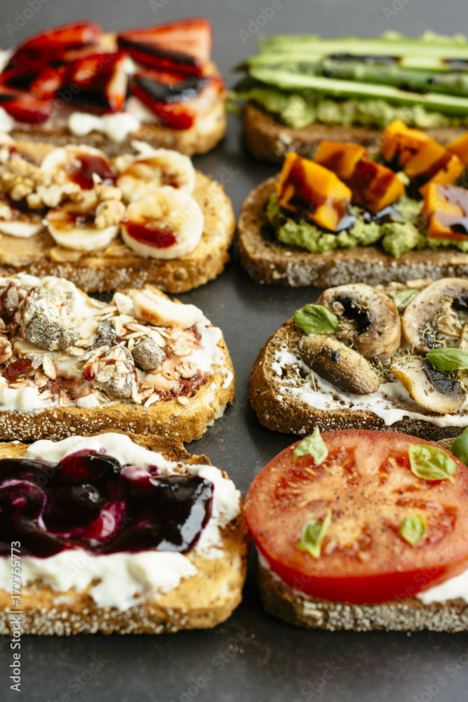 Toast variations Stock Photo | Adobe Stock