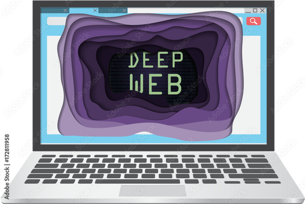 Deep web concept vector illustration Stock Vector | Adobe Stock