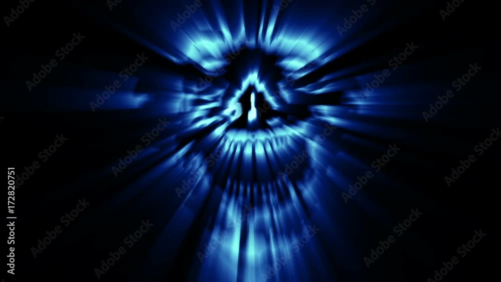 Scary laughing demon head 2d animation. Creepy character for Halloween ...