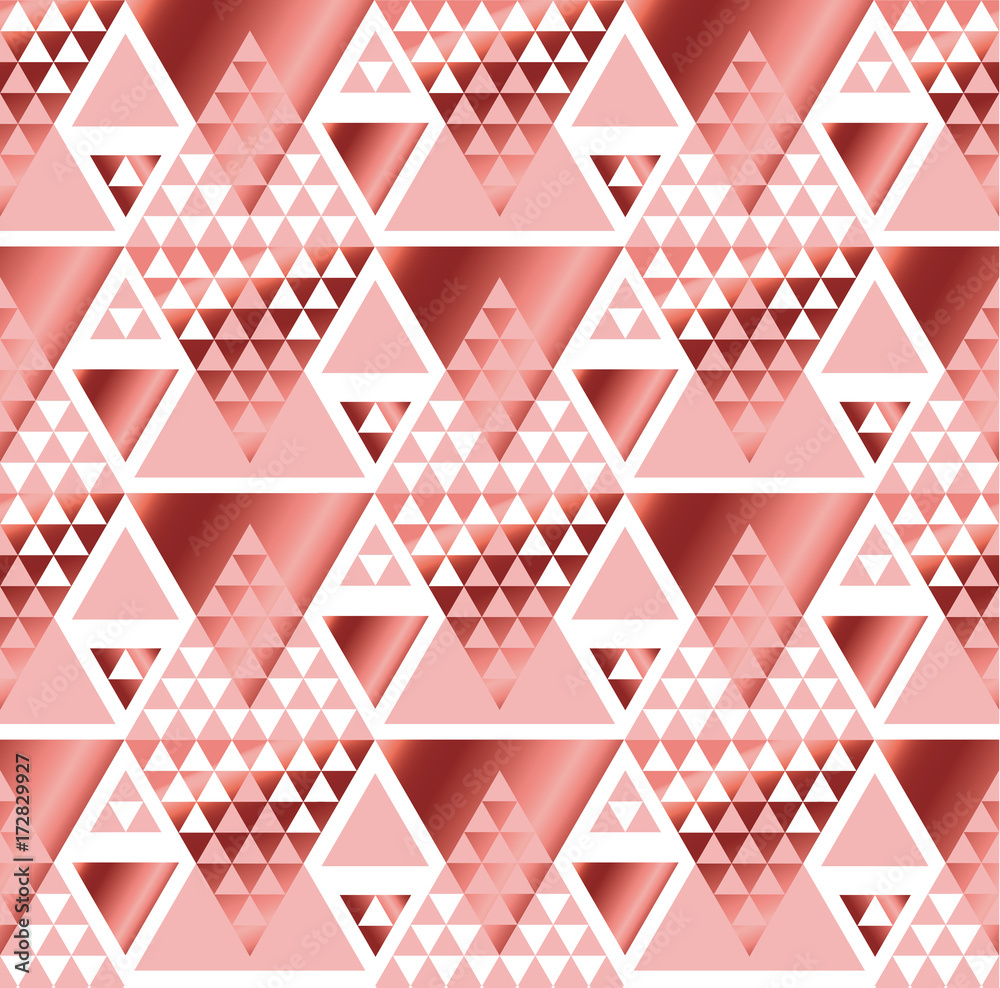 geometry triangle pattern. gold stylized vector illustration. Art ...