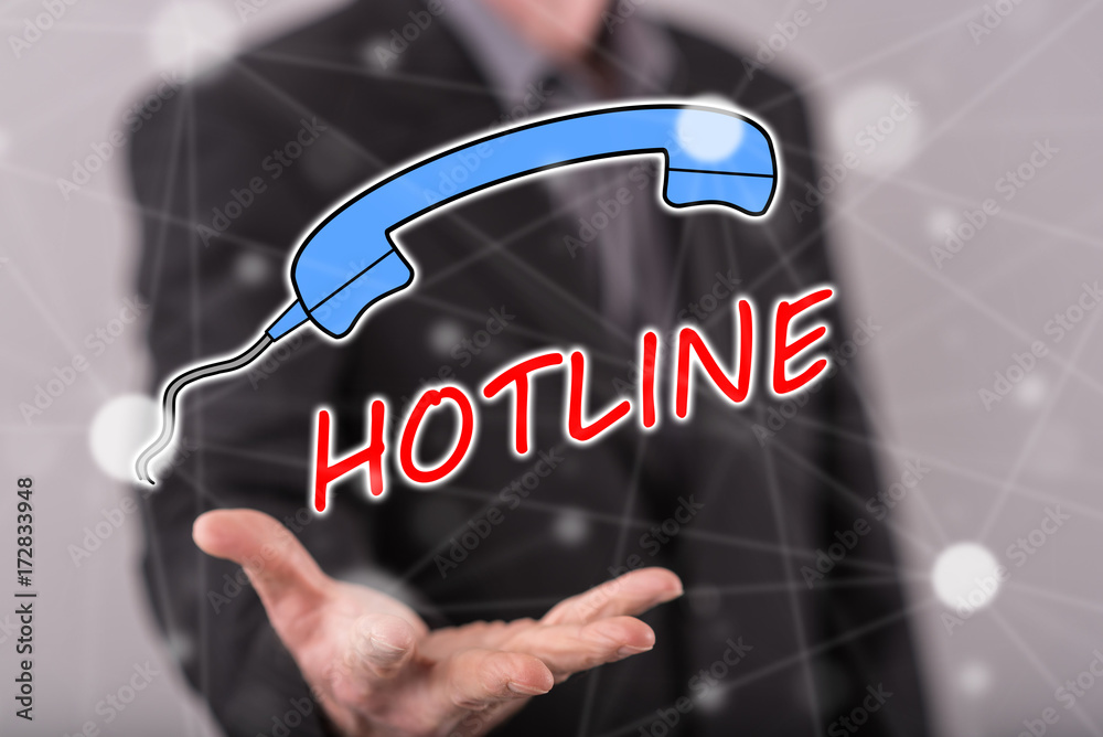 Concept of hotline Stock-Foto | Adobe Stock