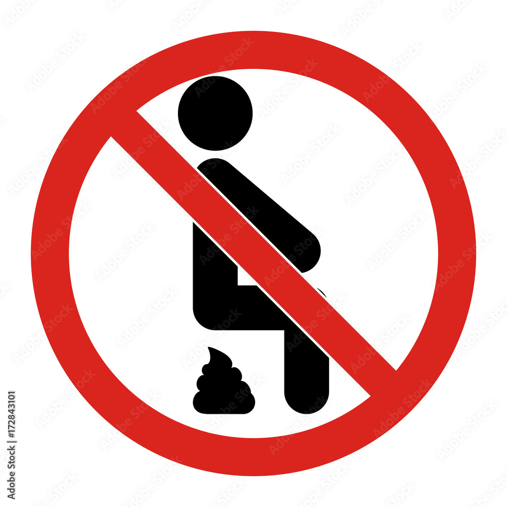 Do not pooping sign Stock Vector | Adobe Stock