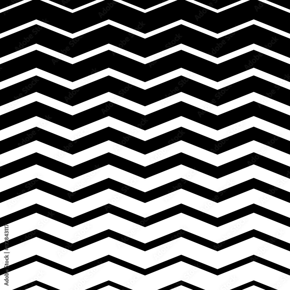 Gradient zigzag lines seamless pattern. Vector illustration. Stock ...