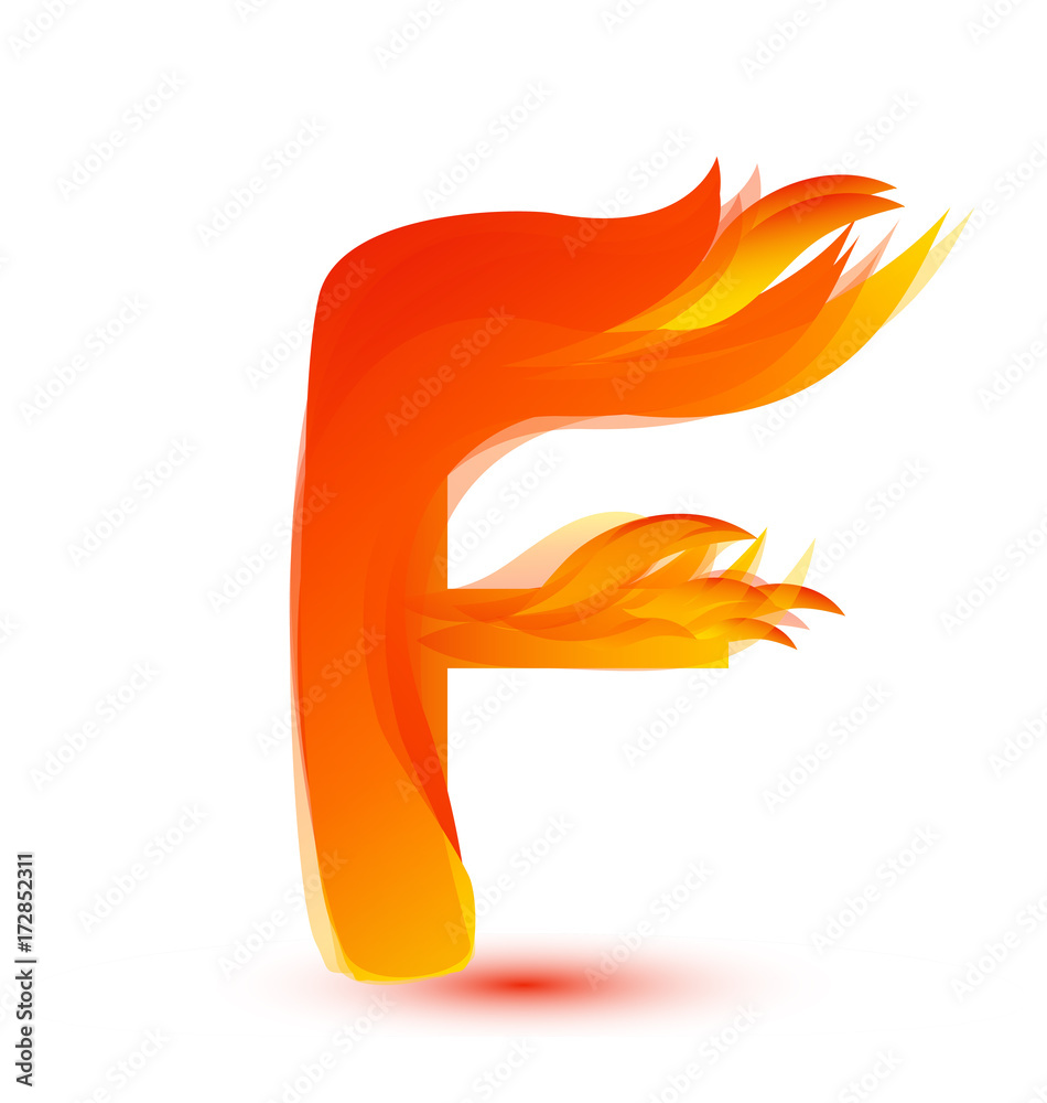 Letter F Fire