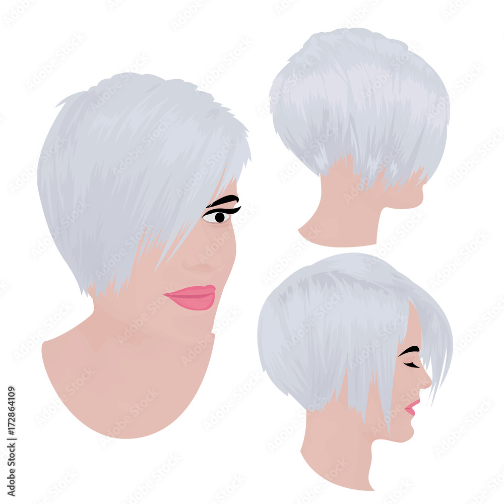Bob haircut vector illustration Stock Vector | Adobe Stock