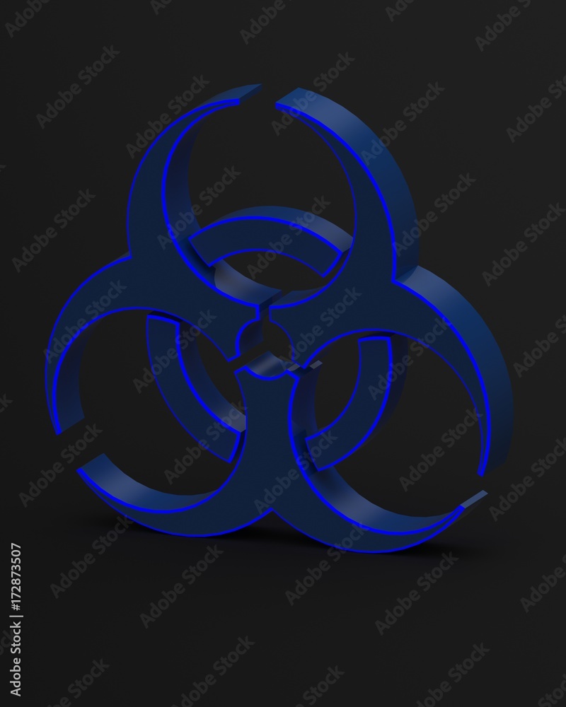 3d Biohazard Hd Sign