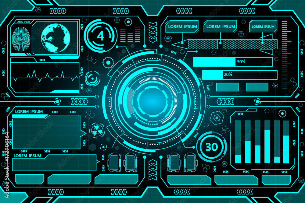 Futuristic interface hud technology background vector design. Stock ... Futuristic interface hud technology background vector design. Stock ...