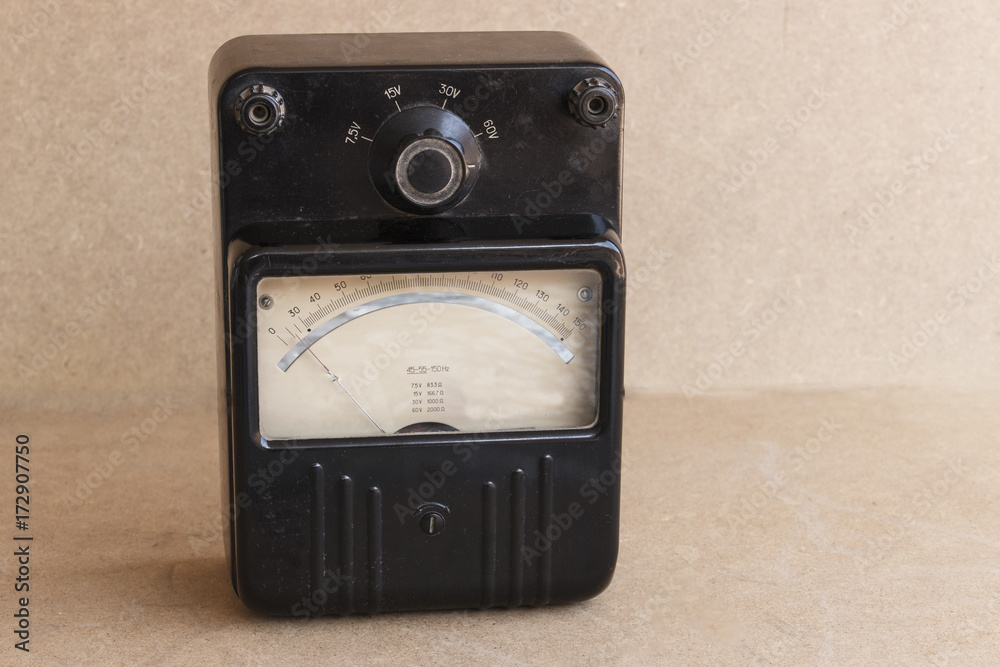 old devices for electrical measurements Stock Photo | Adobe Stock