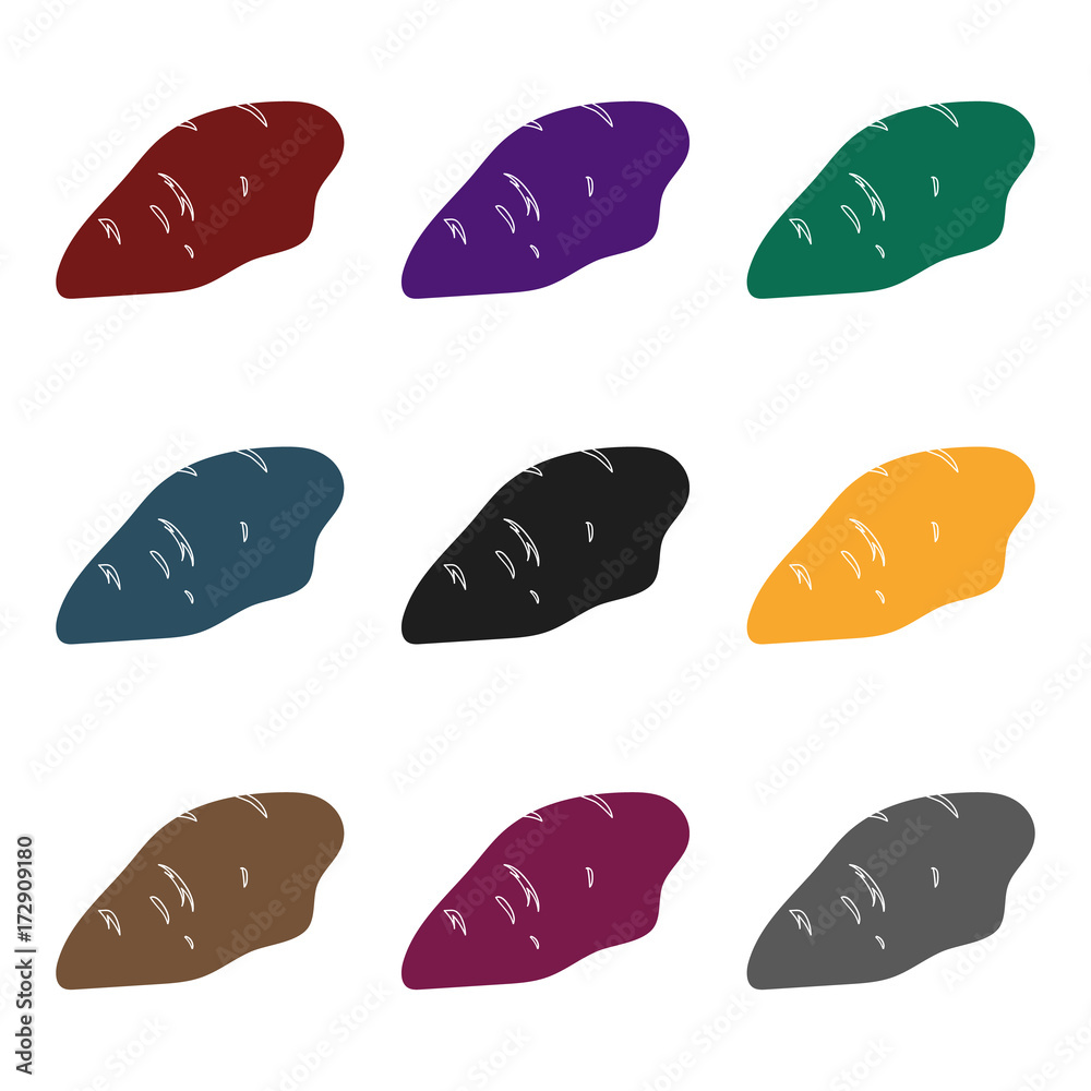 Chicken fillet icon in black style isolated on white background. Meats ...