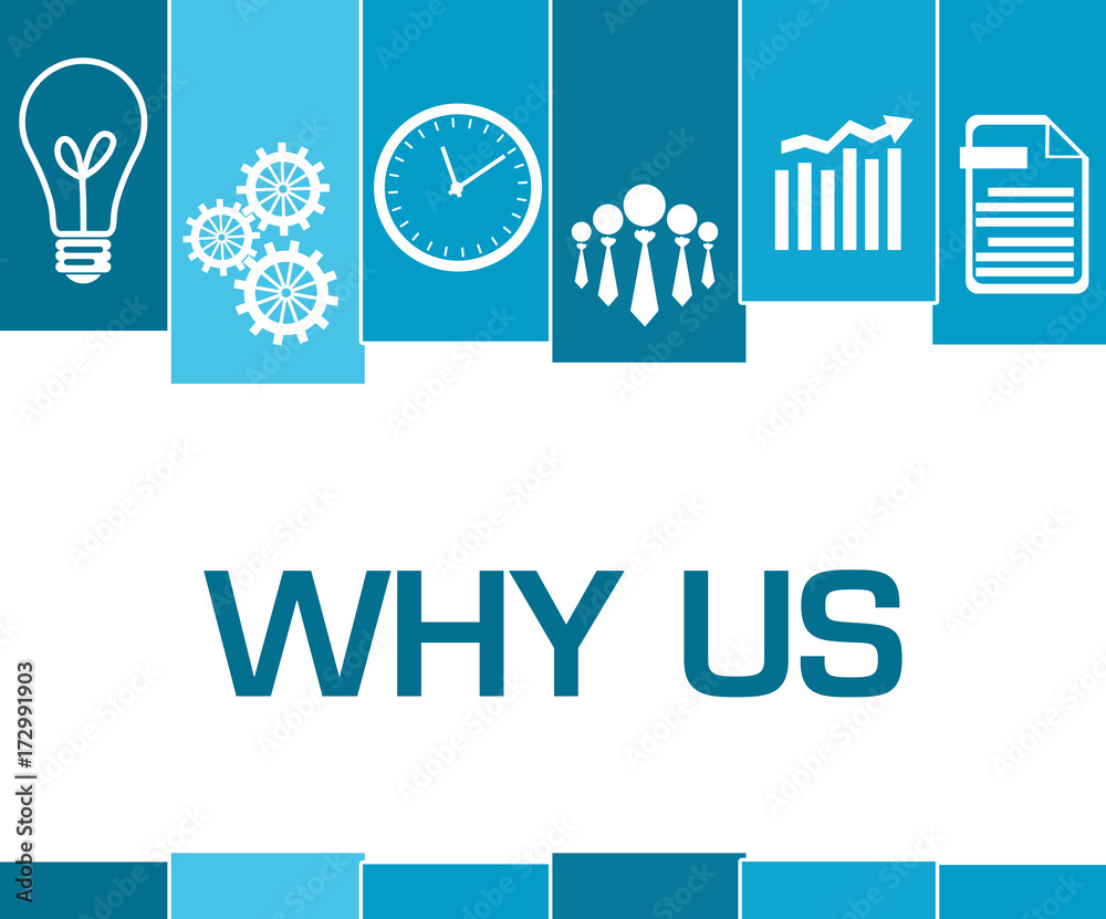 Why Us Blue Stripes Symbols Stock Illustration | Adobe Stock