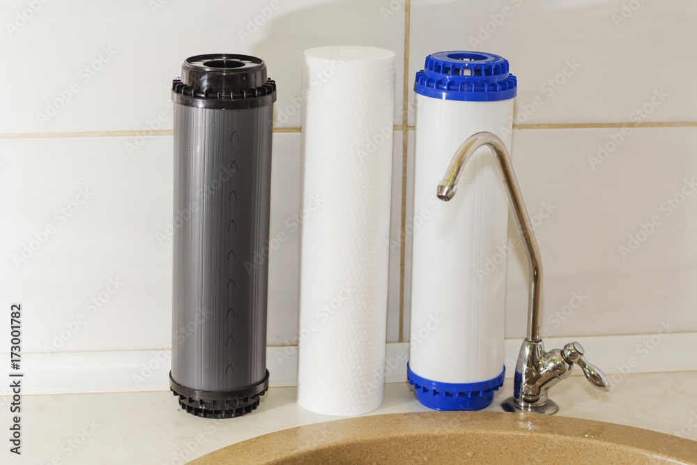 Foto de Great filters to purify your drinking water an image isolated ...
