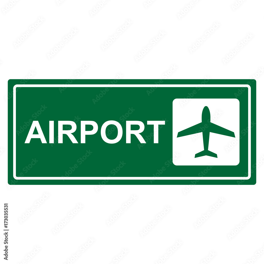 airport sign vector Stock Vector | Adobe Stock