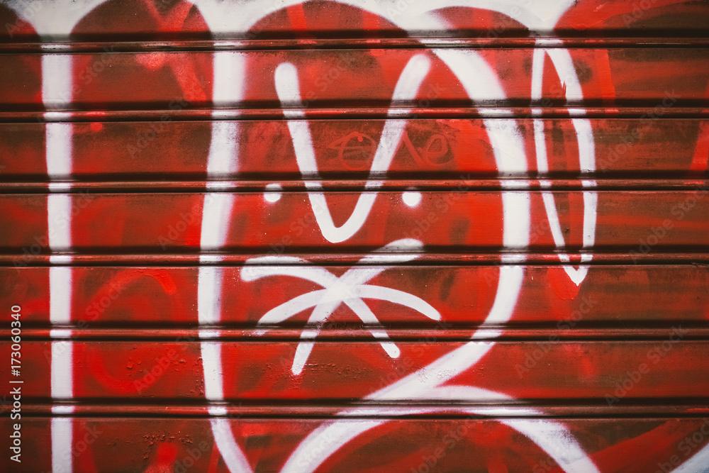Angry Emoticon Face Graffiti Stock Photo | Adobe Stock