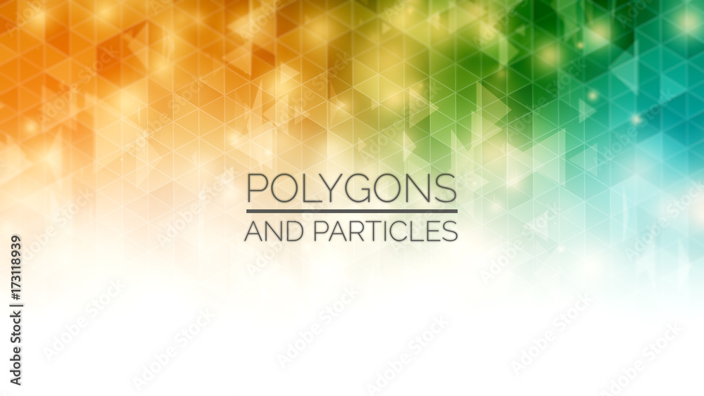 Polygons and Particles Stock Template | Adobe Stock