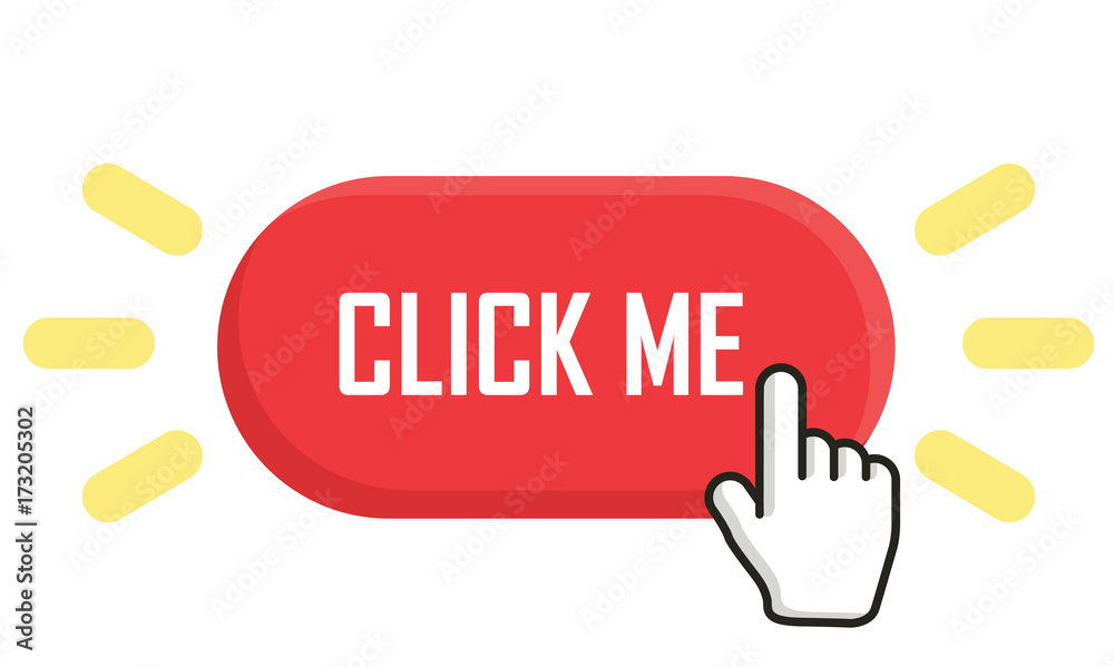 Click me button Stock-Vektorgrafik | Adobe Stock