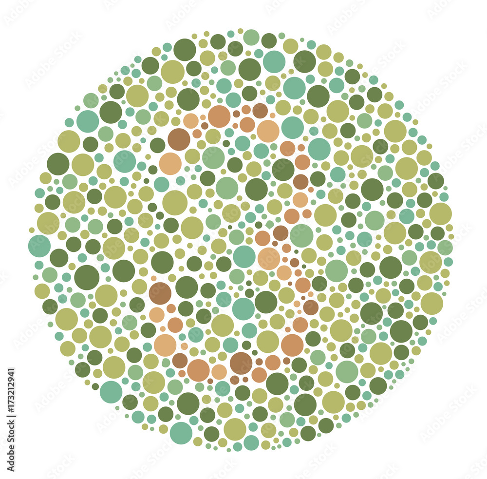 Ishihara Test To Detect Color Blindness Stock Vector Adobe Stock Ishihara Test To Detect Color Blindness Stock Vector Adobe Stock